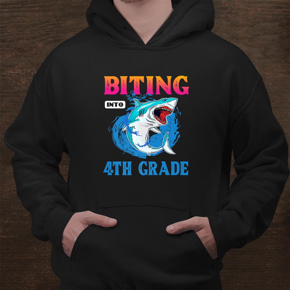 4th Grade Shark Back To School Student Fourth Grader Shirt – Fantasywears