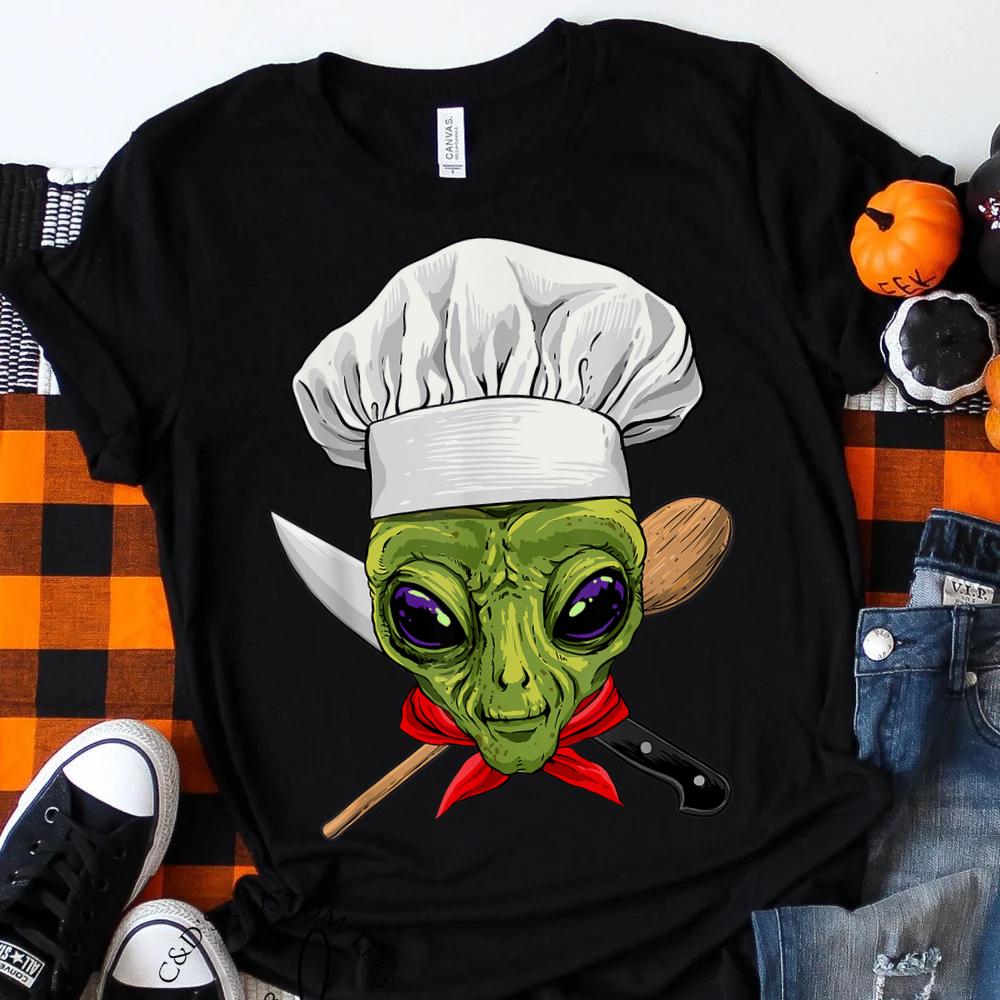 Alien Chef Ufo Alien Outer Space Cooking Shirt – Fantasywears