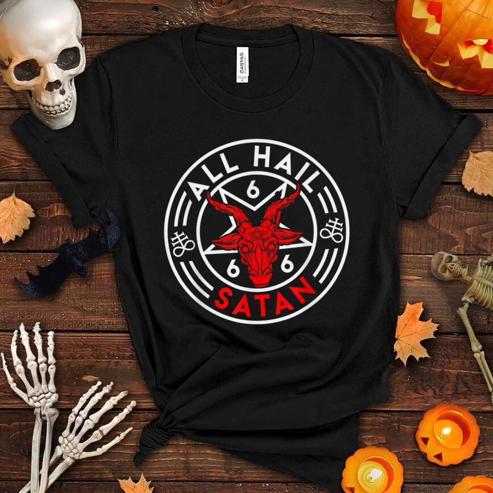 Baphomet All Hail Satan Devil Goat Bafomet Shirt – Fantasywears
