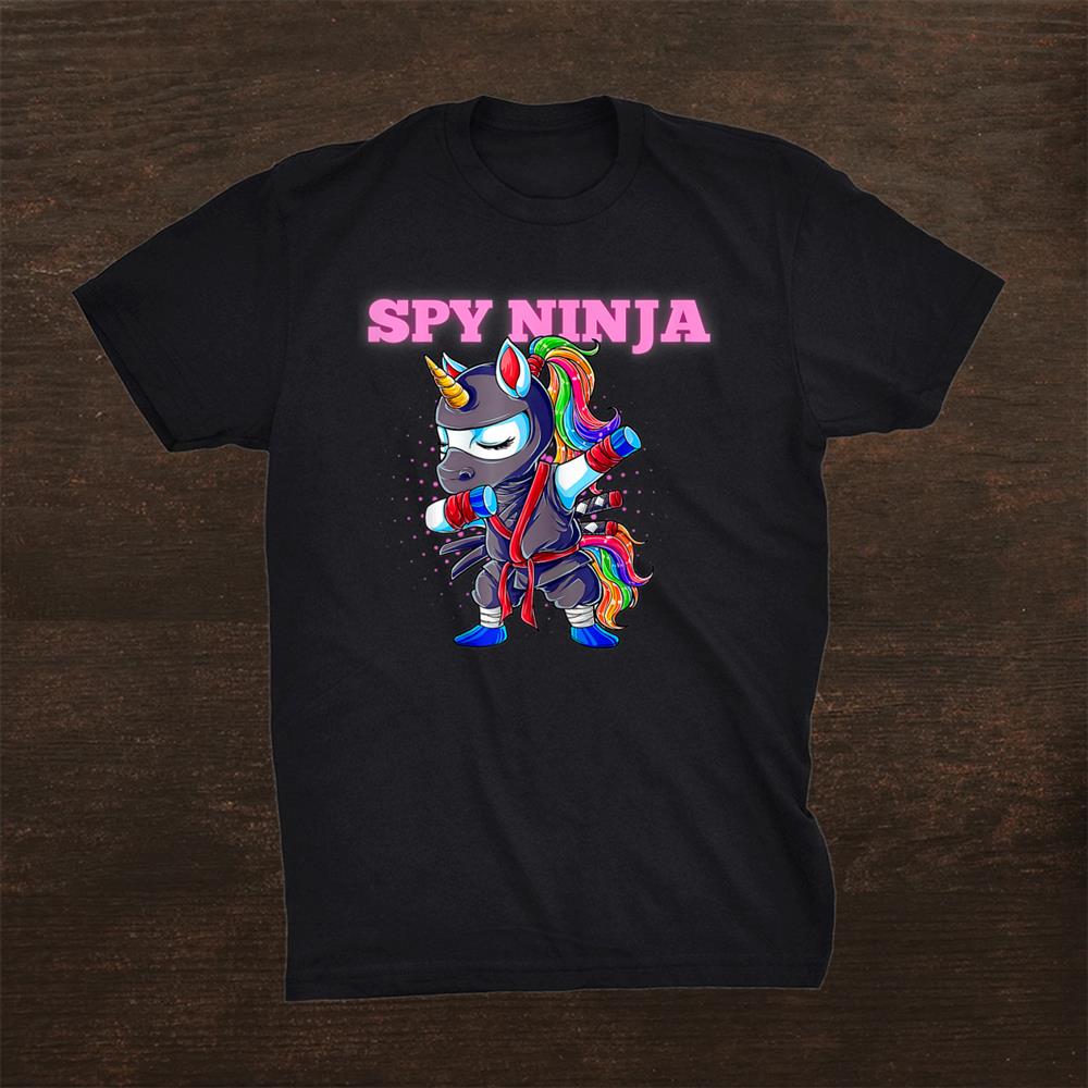 Cool Spy Gaming Ninjas Unicorn Gamer Boy Girl Kids Spy Ninja Shirt ...