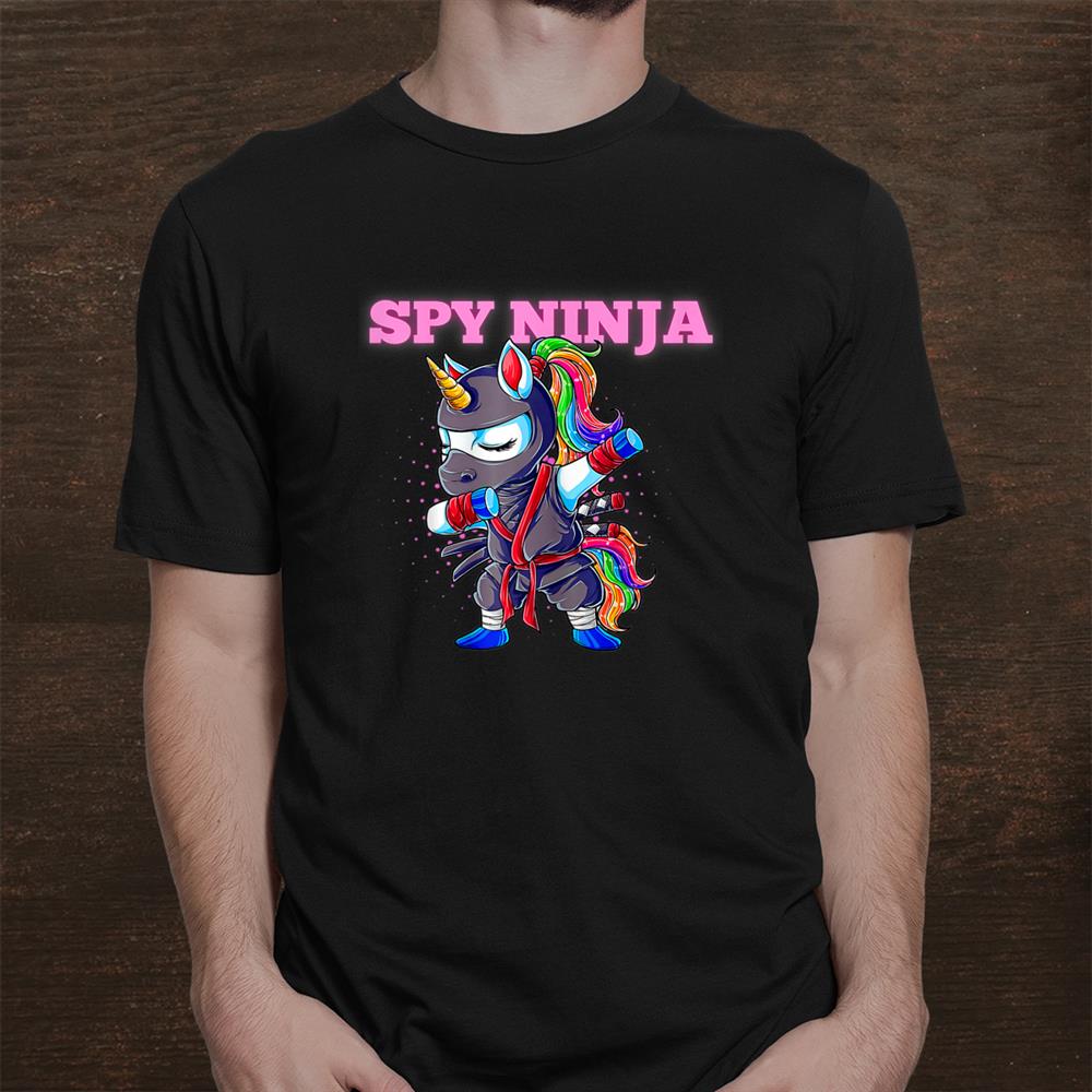 Cool Spy Gaming Ninjas Unicorn Gamer Boy Girl Kids Spy Ninja Shirt ...