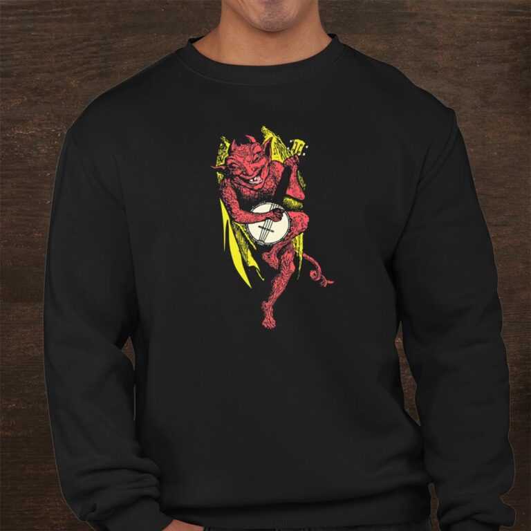 Demon Banjo Funny Satanic Goblin Bluegrass Folk Music Shirt | Fantasywears