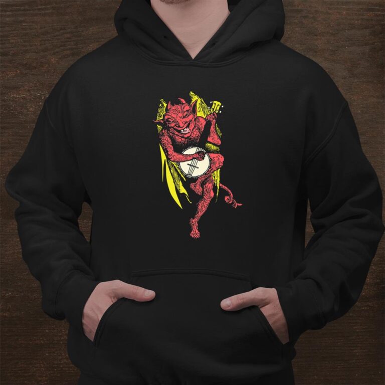 Demon Banjo Funny Satanic Goblin Bluegrass Folk Music Shirt | Fantasywears