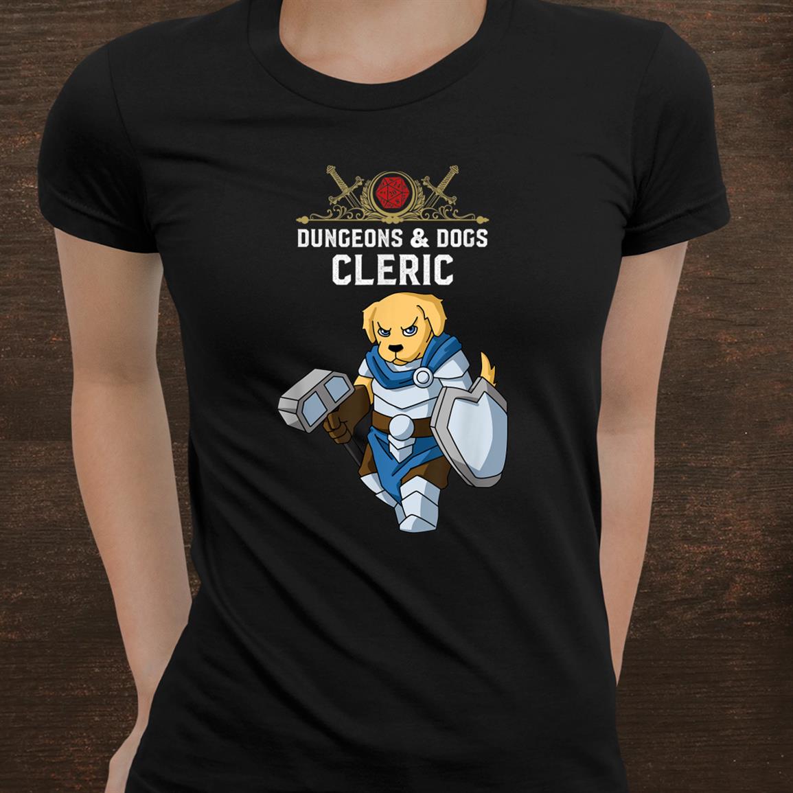 Dungeons And Dogs Cleric Rpg D20 Fantasy Roleplaying Gamers Shirt ...