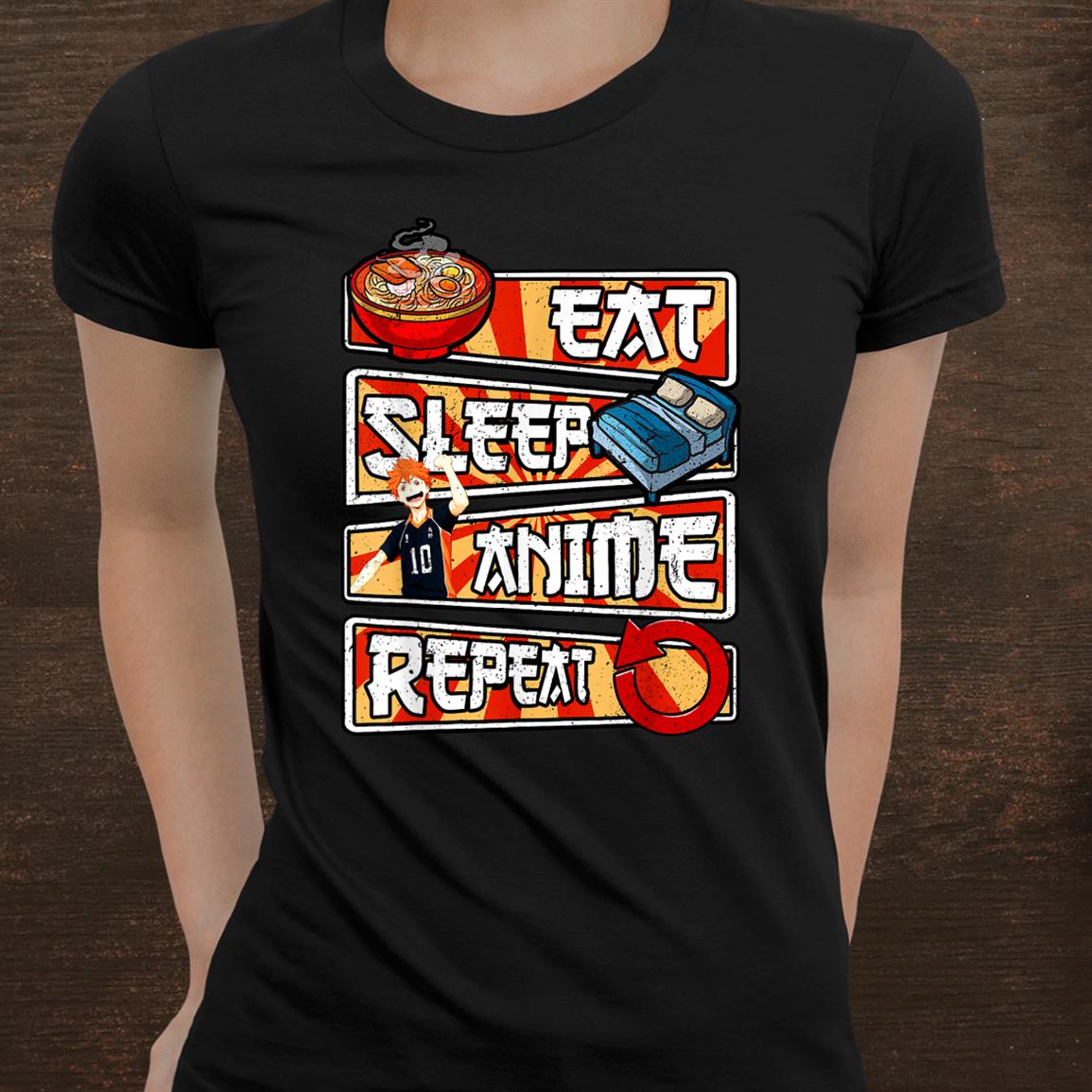 Eat Sleep Anime Repeat Otaku Shonen Anime Shirt – Fantasywears