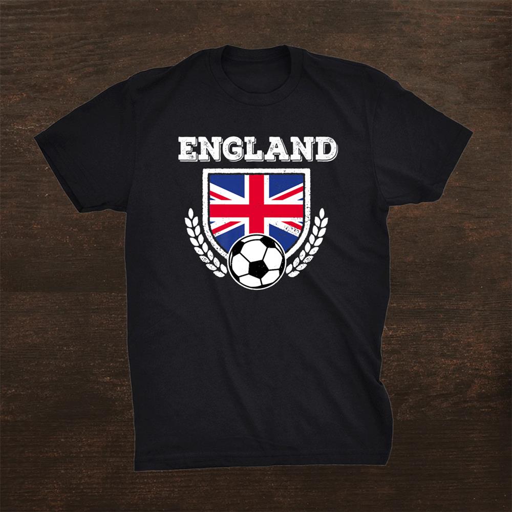 England Soccer Vintage Football Team Flag Shield Game Shirt – Fantasywears