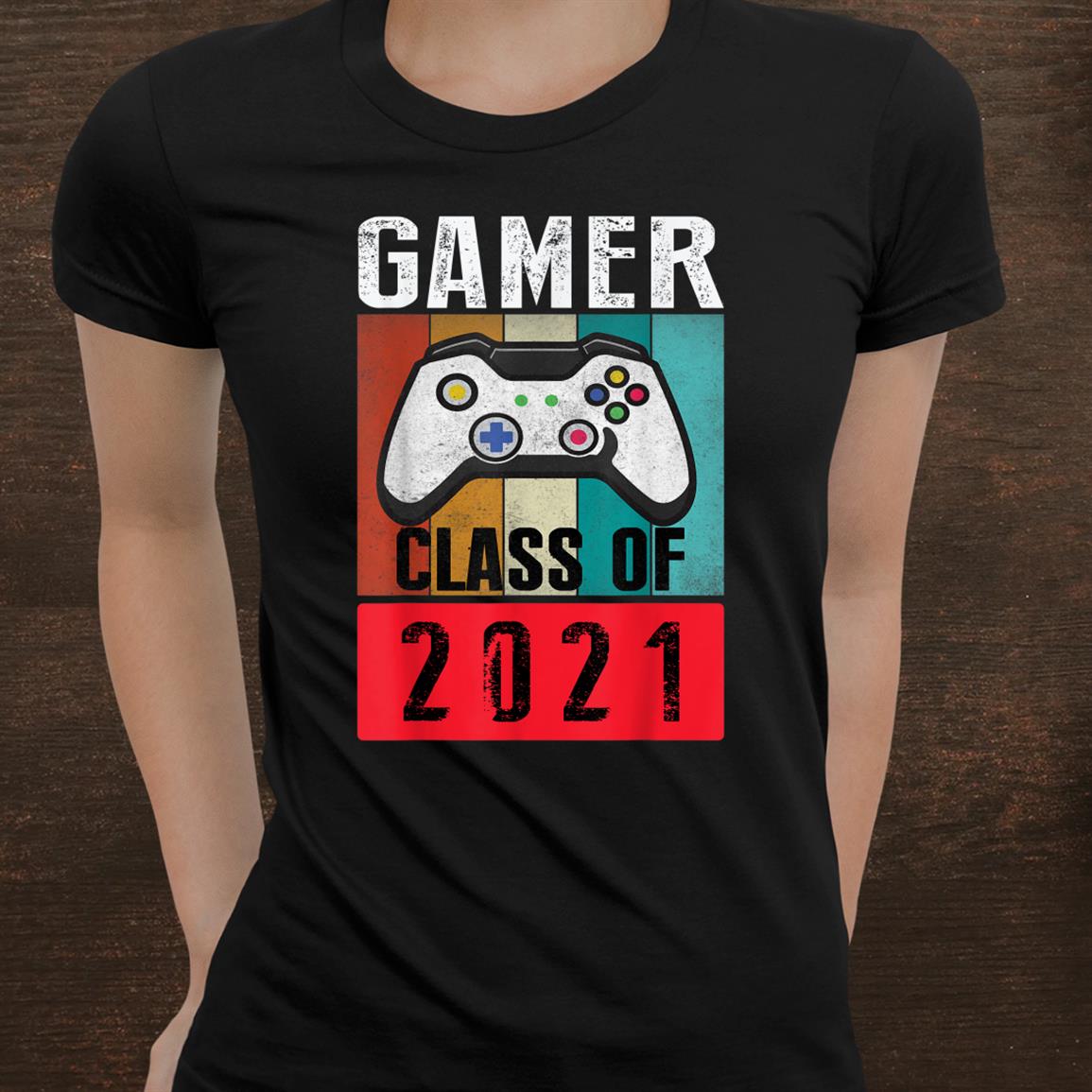 Graduation Gamer Senior Student Retro Vintage Class Of 2021 Shirt ...