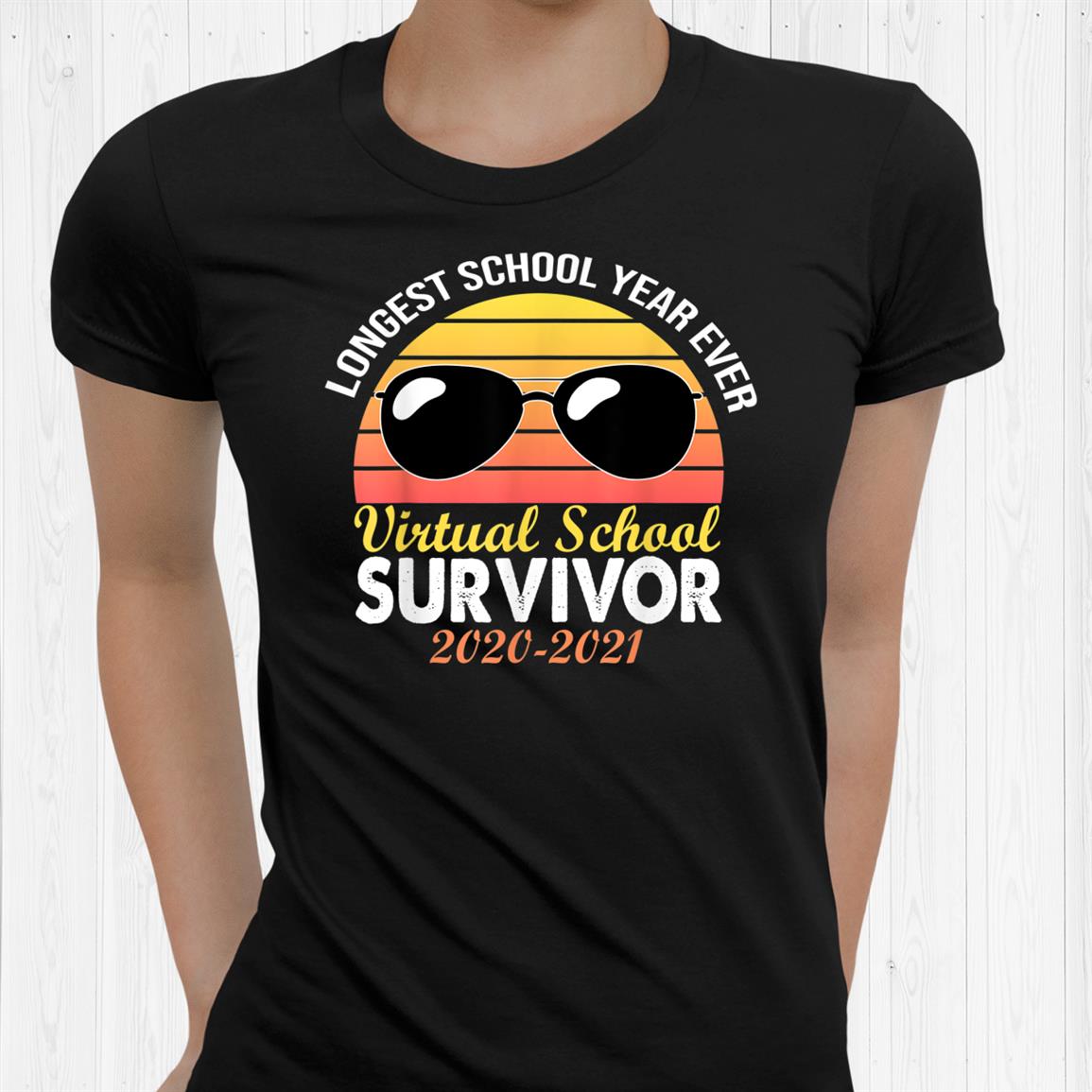 I Survived Virtual School 2020 2021 Longest School Year Ever Shirt ...