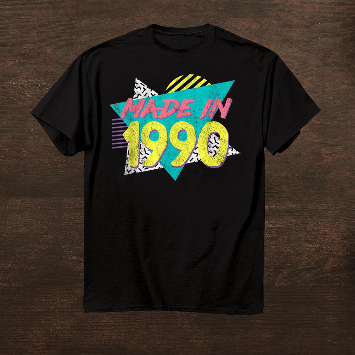 Made In 1990 Retro Vintage 31st Birthday Shirt – Fantasywears