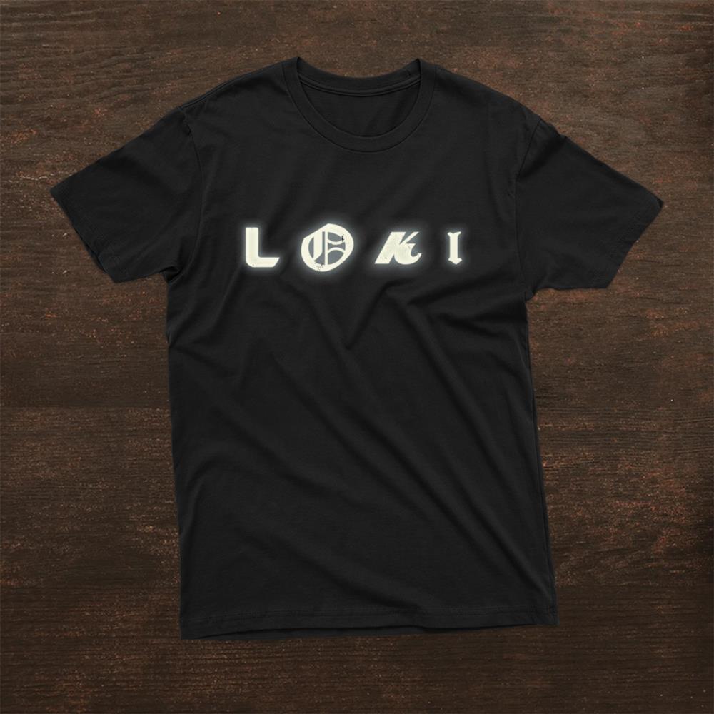 Marvel Studios Loki Letters Black Shirt – Fantasywears