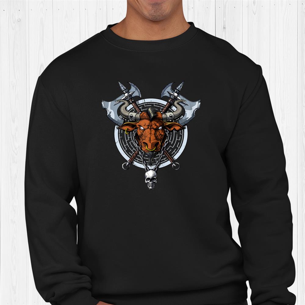 Minotaur Ancient Greek Mythology Mythical Creature Deity Shirt ...