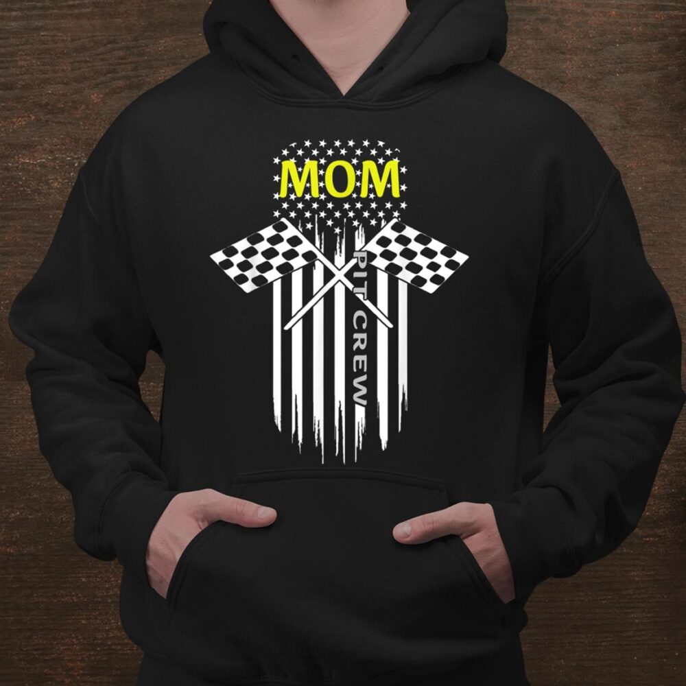 Mom Pit Crew Mom Racing Race Car Mom Love Racing Funny Mom Shirt ...
