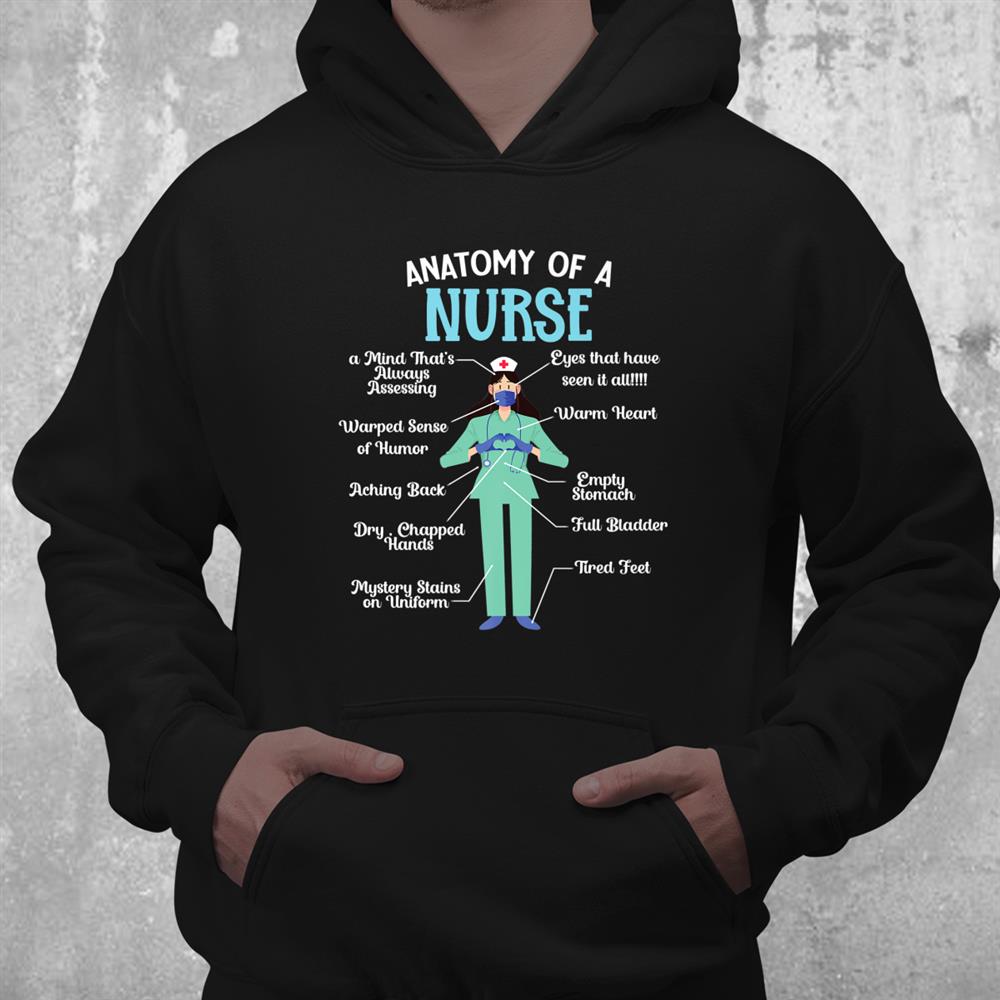 Nurse Anatomy Scrub Tshirt A Nursing Graduate Fun Anatomy Shirt ...