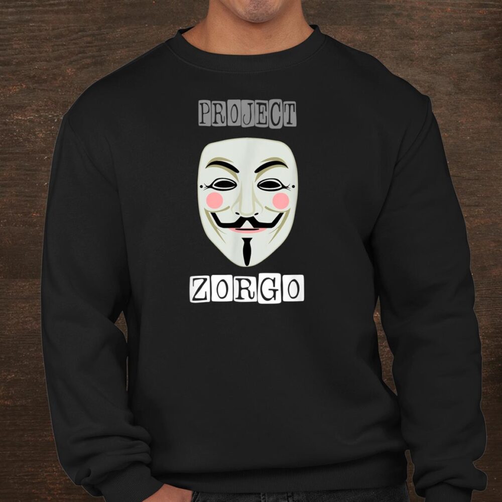 Project Zorgo Anonymous Mask Hacker Shirt – Fantasywears