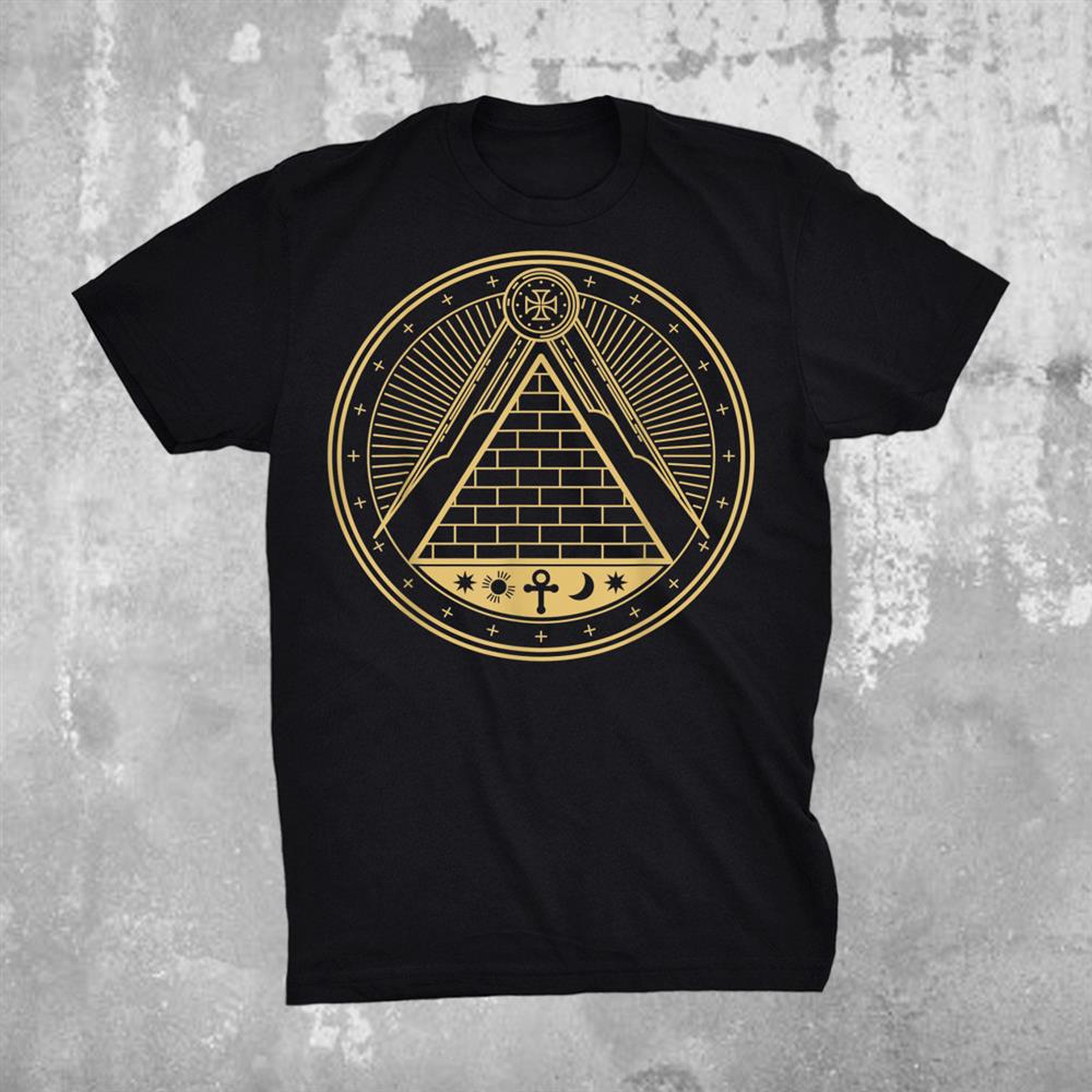 Pyramid Sacred Geometry Alchemy Occult Esoteric Magic Mystic Shirt ...