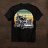 Retro Vintage Trucker Big Rig Semi Trailer Truck Driver Shirt ...