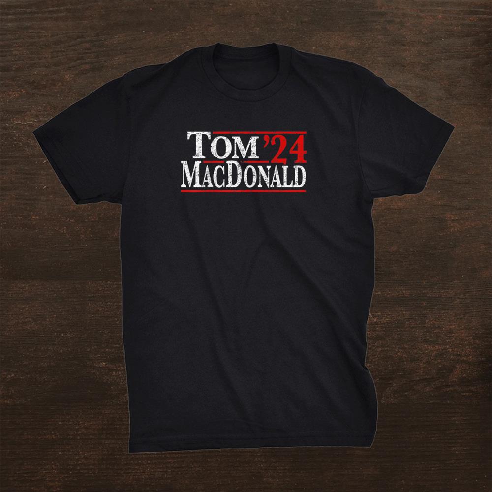 Tom Macdonald Rapper Whiteboy 2024 Distressed Campaign Shirt – Fantasywears