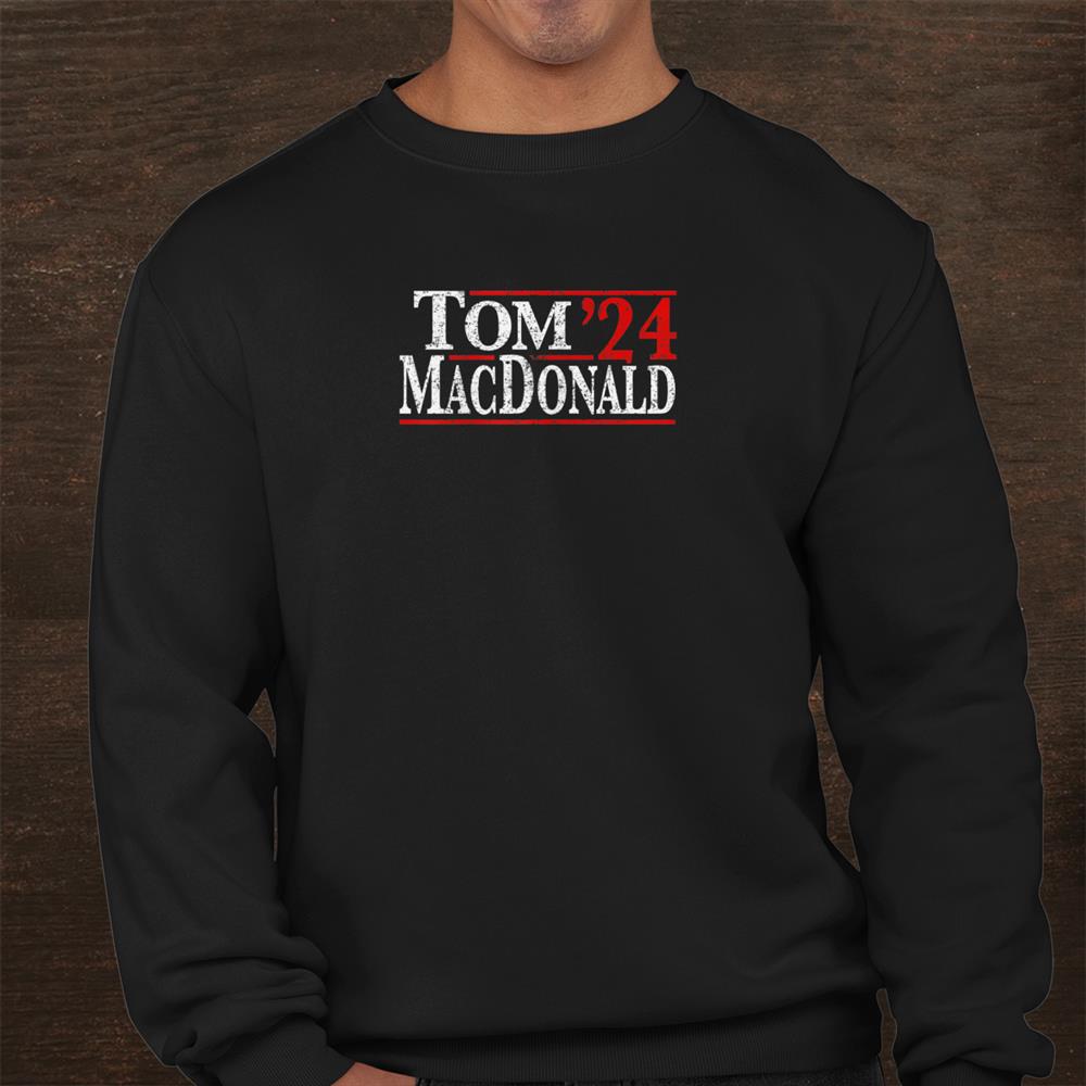Tom Macdonald Rapper Whiteboy 2024 Distressed Campaign Shirt – Fantasywears