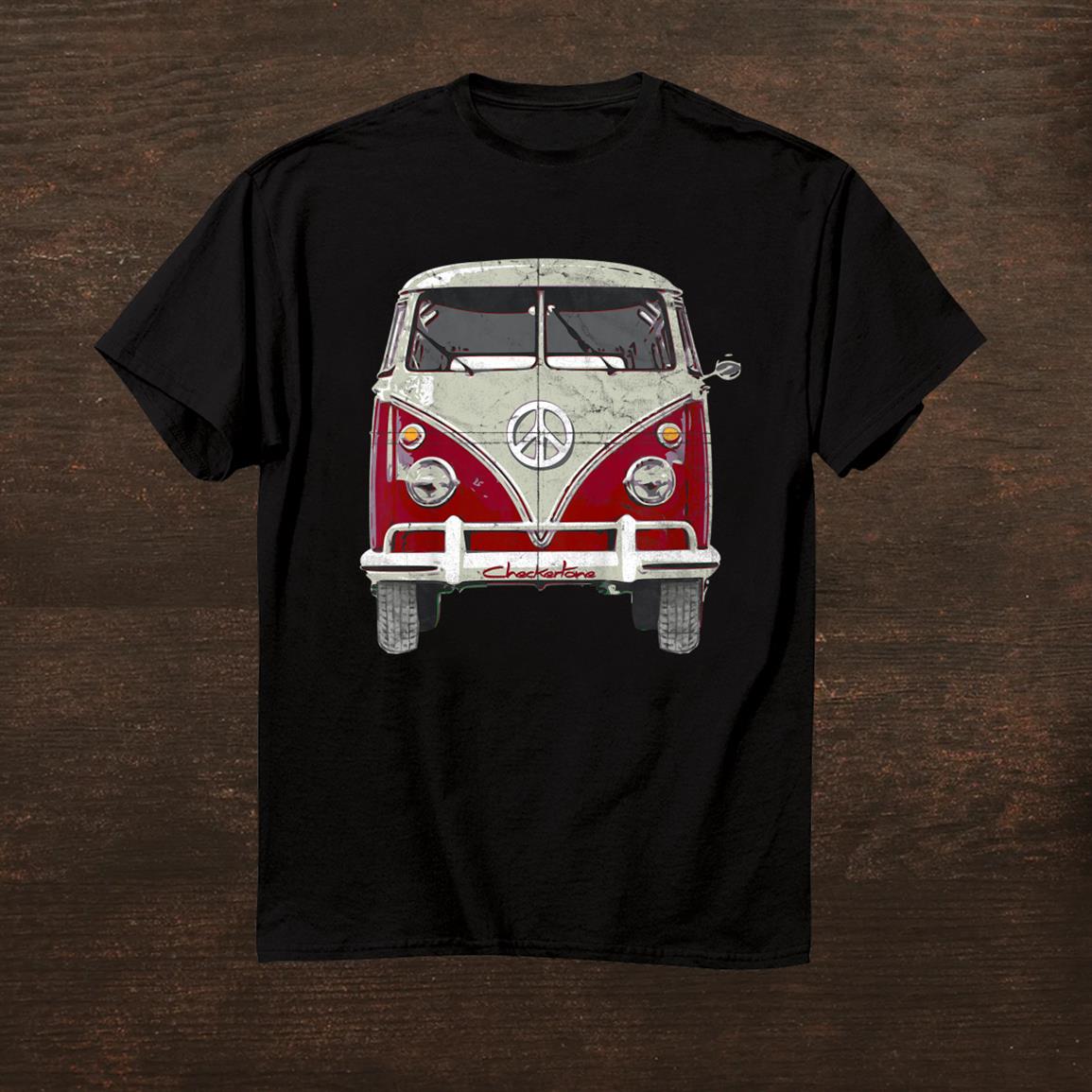Vintage 1960s Hippie Red Micro Bus Van Surf Wagon Shirt – Fantasywears