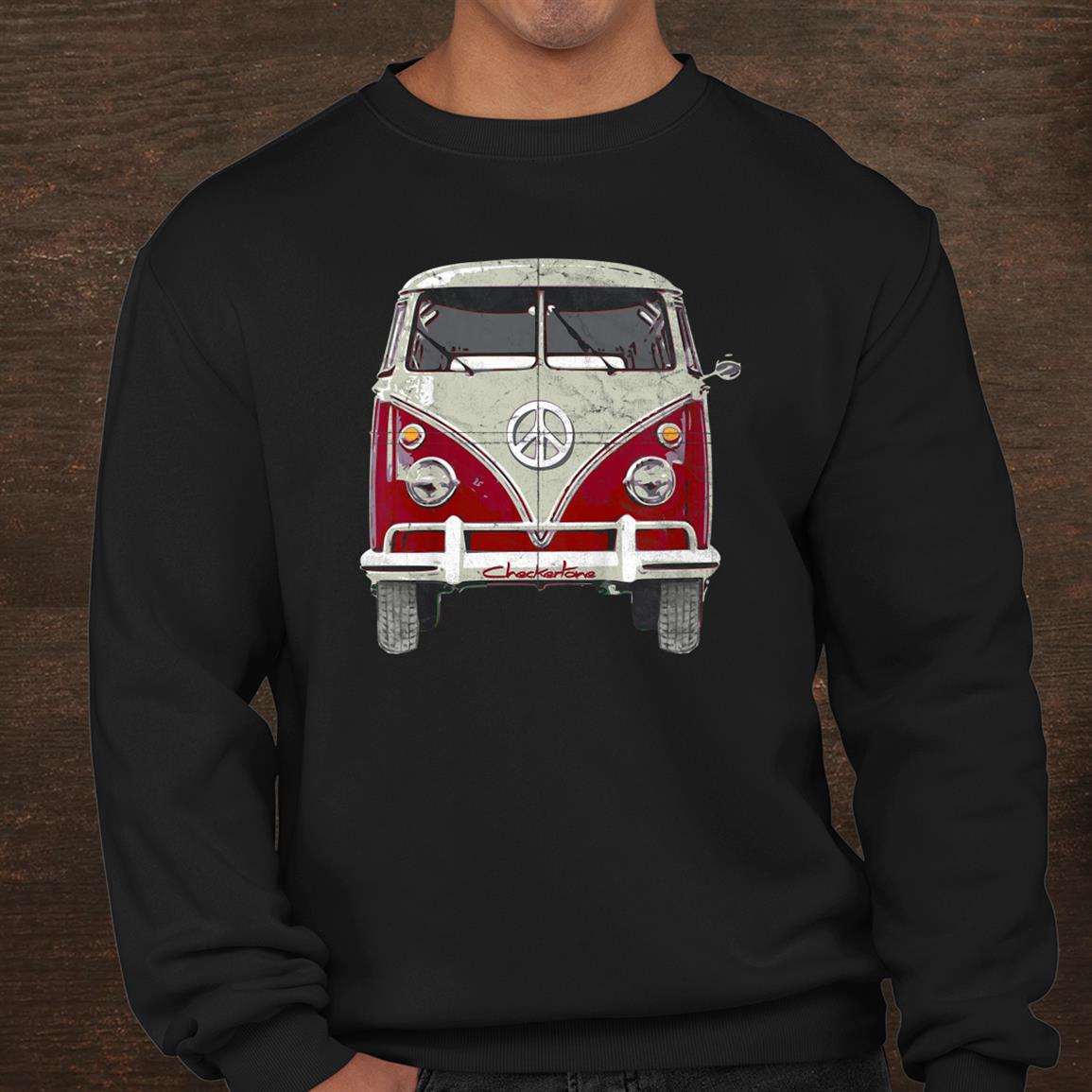 Vintage 1960s Hippie Red Micro Bus Van Surf Wagon Shirt – Fantasywears