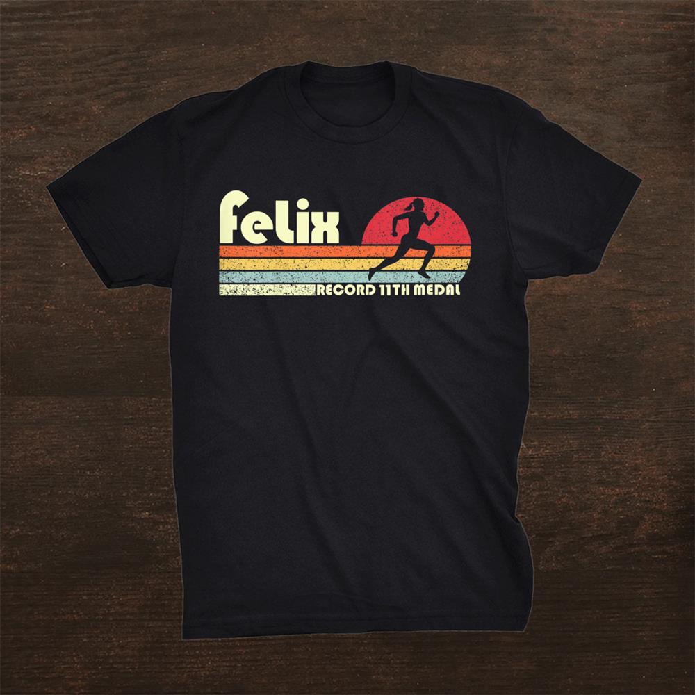 Vintage Felix Us Track And Field Historic Record 11th Medal Shirt ...