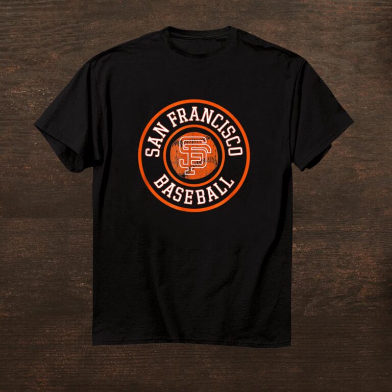 Vintage San Francisco Baseball Sf The City Badge Gian Shirt | Fantasywears