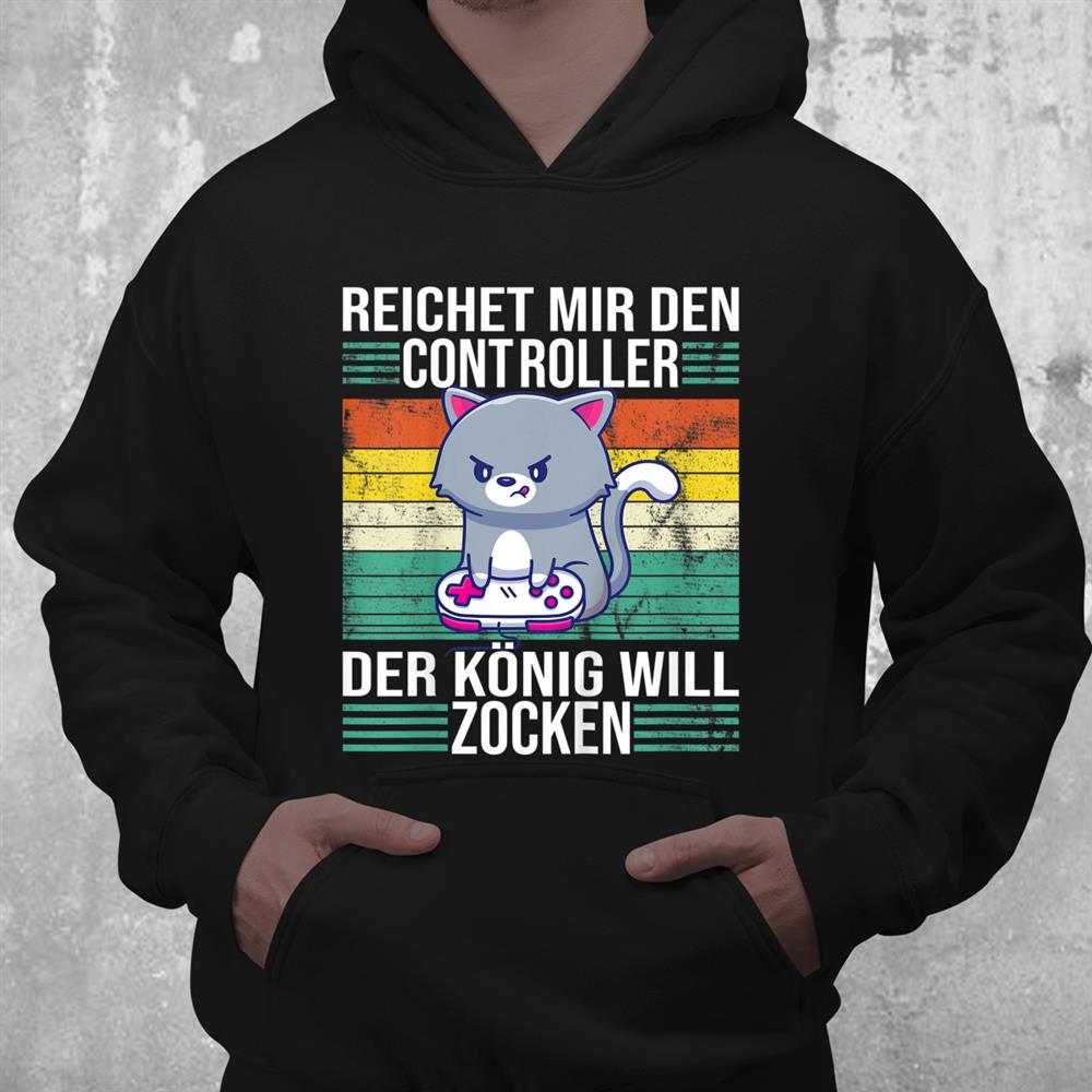 Zocken Reichet Mir Den Controller König Ps5 Console Gamer Shirt ...