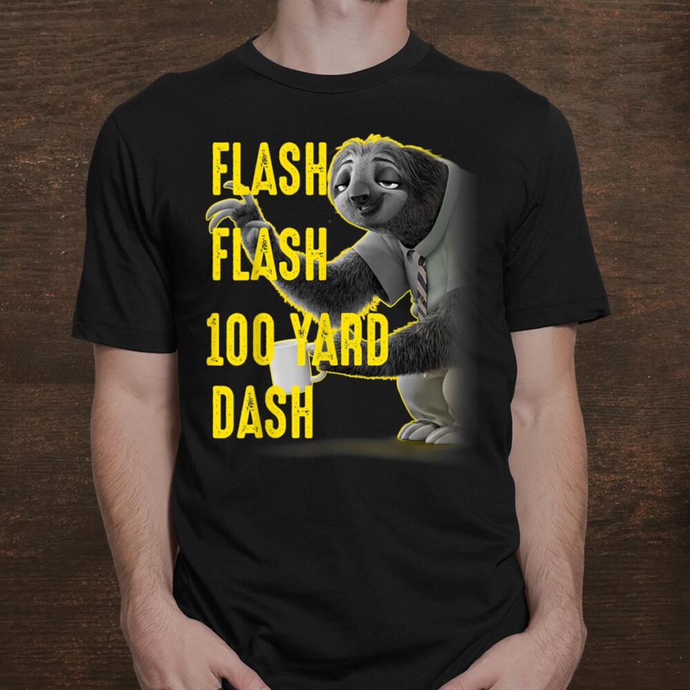 Zootopia Flash Flash 100 Yard Dash Portrai Shirt – Fantasywears