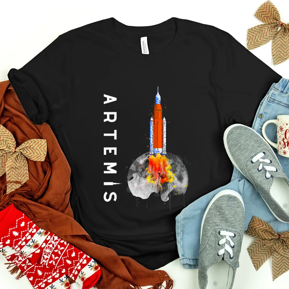 Artemis 1 Sls Rocket Launch Mission To The Moon And Beyond Shirt ...