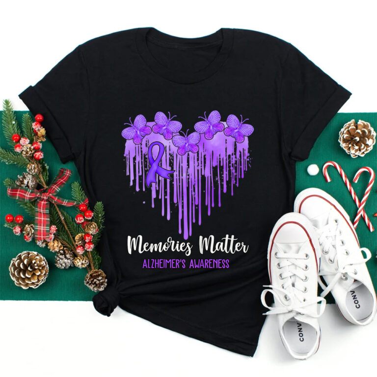 Dripping Heart Memories Matter Alzheimer's Awareness Shirt – Fantasywears