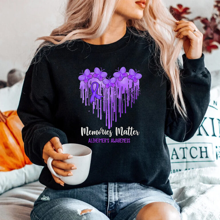 Dripping Heart Memories Matter Alzheimer's Awareness Shirt – Fantasywears