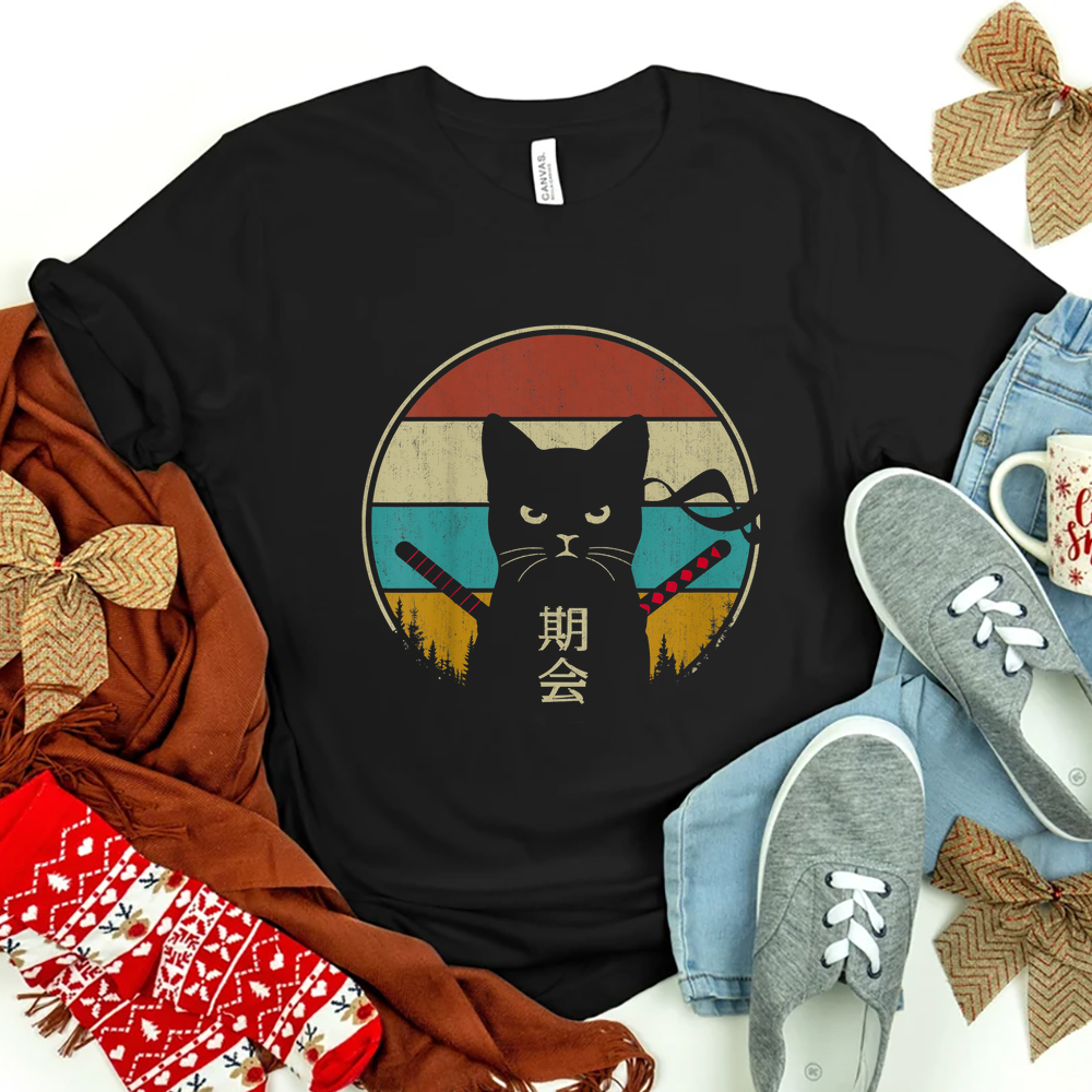 Japanese Cat Kawaii Style Cat Kitten Shirt – Fantasywears