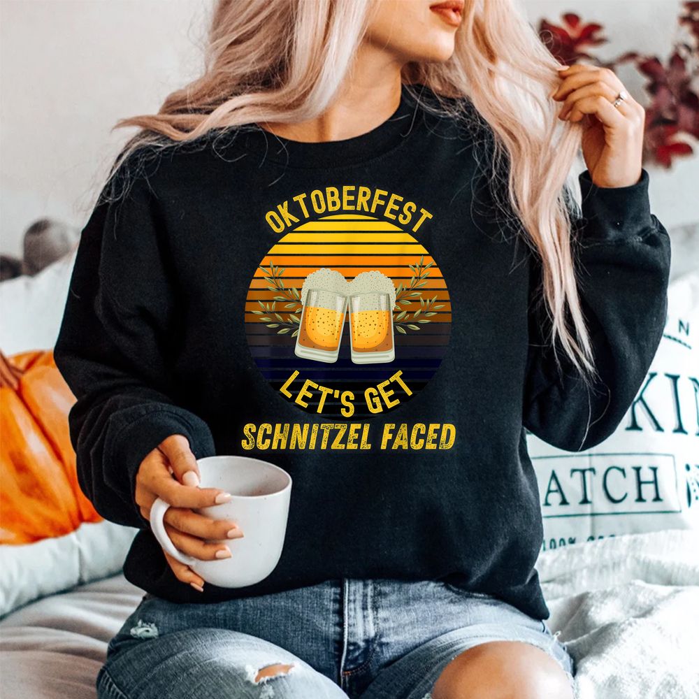 Lets Get Schnitzel Faced Oktoberfest 2022 Saying Quote Shirt – Fantasywears