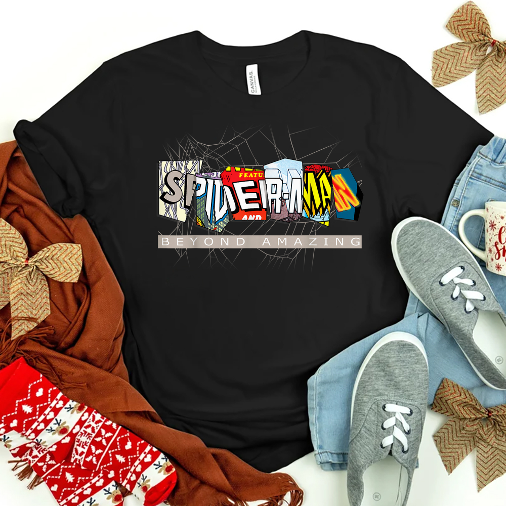 Marvel Spider-man_ Beyond Amazing Multi-logo Shirt – Fantasywears