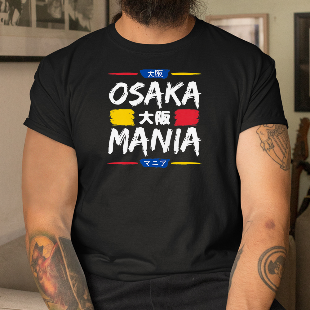 Osaka Japan Style Japanese Writing Kanji And Katakana Shirt – Fantasywears